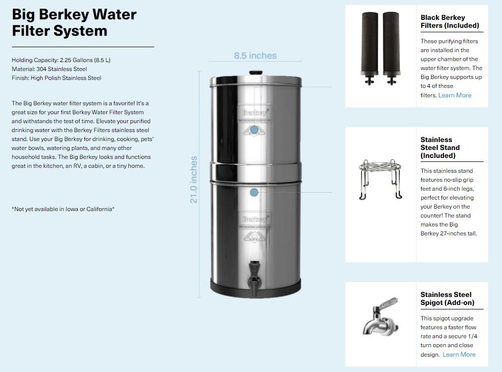 Big Berkey & Stand Bundle Sale – BerkeyHome
